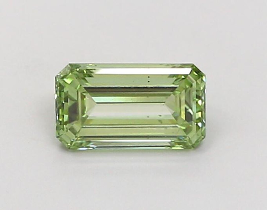 Emerald Cut Fancy Intense Green Color VVS/VS IGI Certified Loose 1-20 ...
