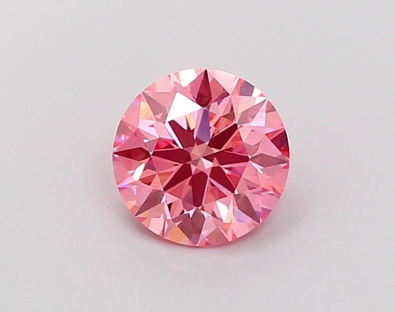 IGI Certified Round Cut Fancy Vivid Pink Lab Grown Diamond, VVS/VS - Etsy