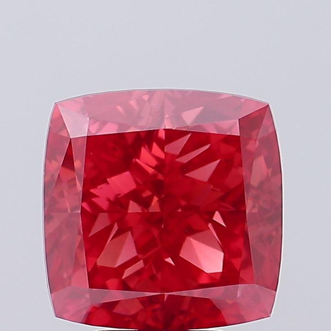 Square Cushion Cut Fancy Vivid Red Color IGI Certified VVS/VS Loose 1 ...