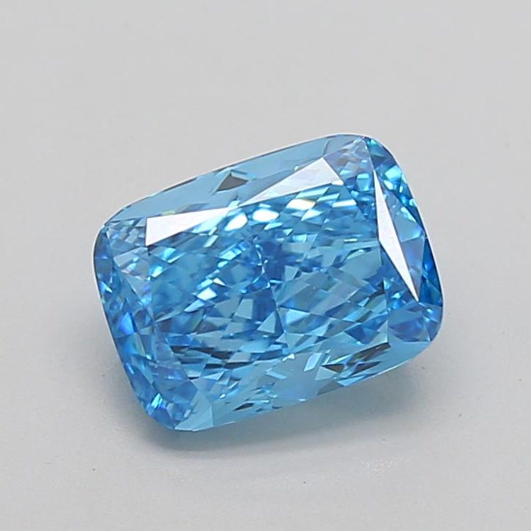 Cushion Cut Fancy Vivid Blue Color VVS/VS IGI Certified Loose 1-20 ...