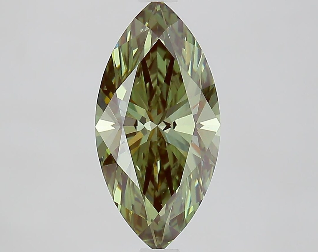 RARE 2.02 Marquise Cut Fancy Intense Green Color VS1 IGI Certified ...