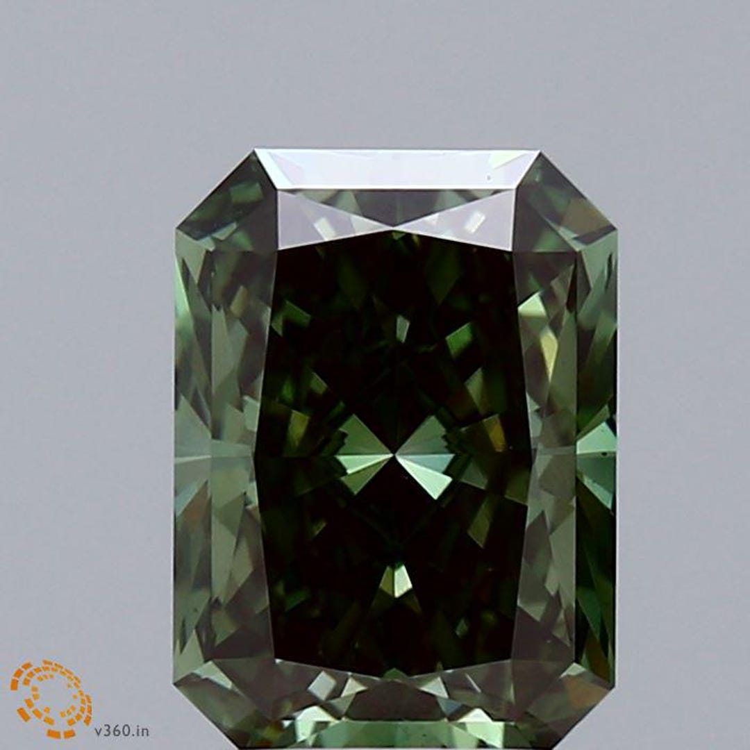 Radiant Cut Fancy Intense Green Color VVS/VS IGI Certified Loose 1-20 ...