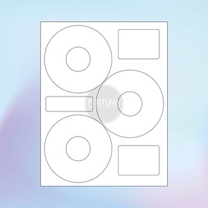 CD DVD Disc Blu-ray Label Template SVG Cut File Vector Cricut Png Dxf ...