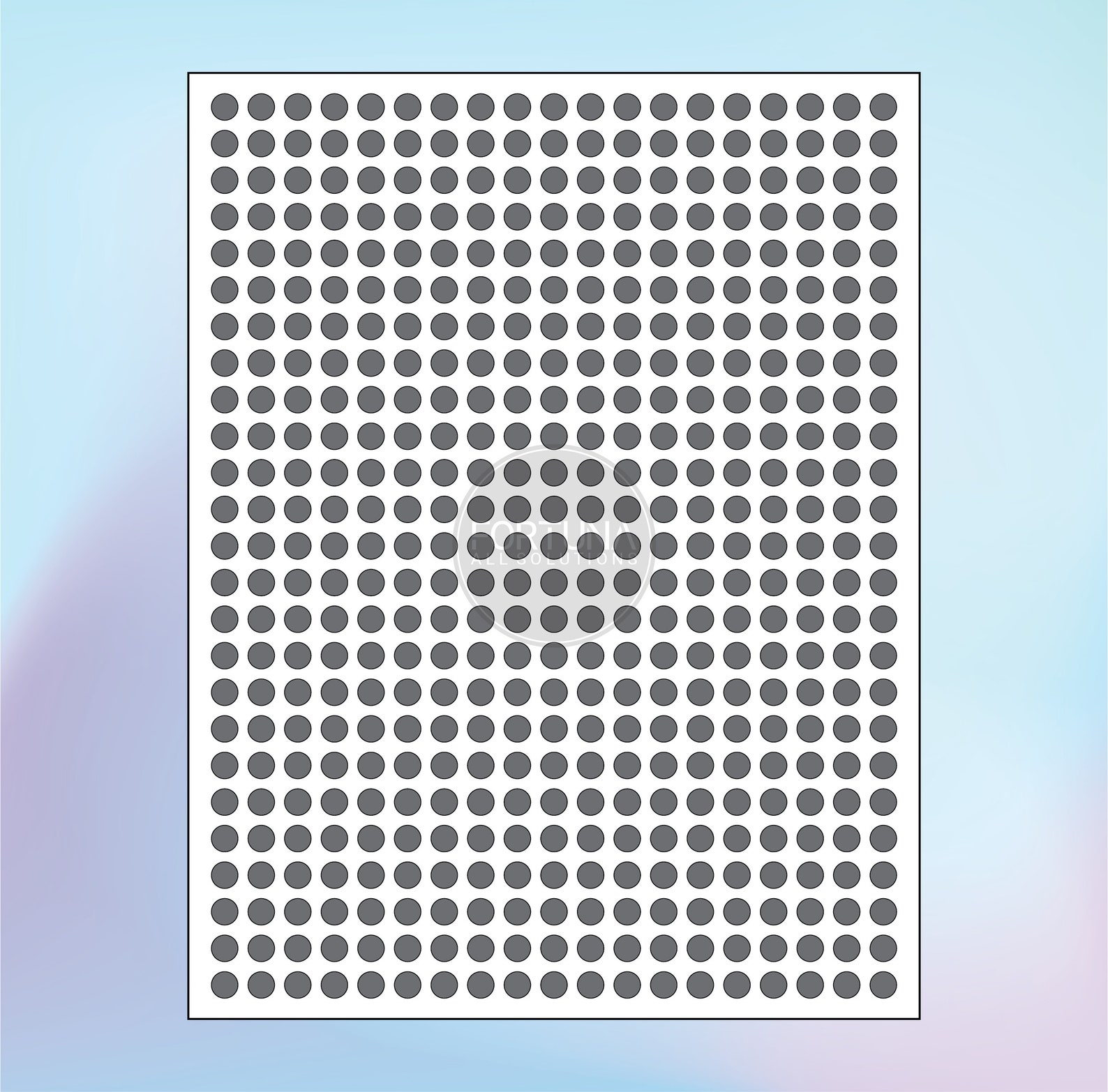 Circle Label Template 4MM 5MM 6MM 8MM 10MM SVG Cut - Etsy