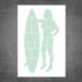 Surfer Surfing Girl Photo Collage Template Canva PDF | Memorial Collage ...
