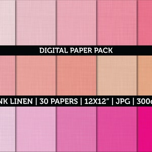 30 Pink Digital Paper Texture Scrapbooking High Quality JPG 300 Dpi ...