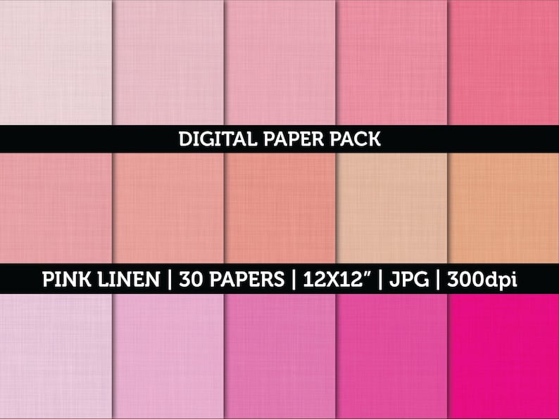 30 Pink Digital Paper Texture Scrapbooking High Quality JPG 300 Dpi ...