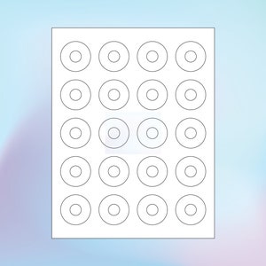 1.57 Inch Center Hub CD / Dvd / Blu-ray Label Template SVG Cut File ...