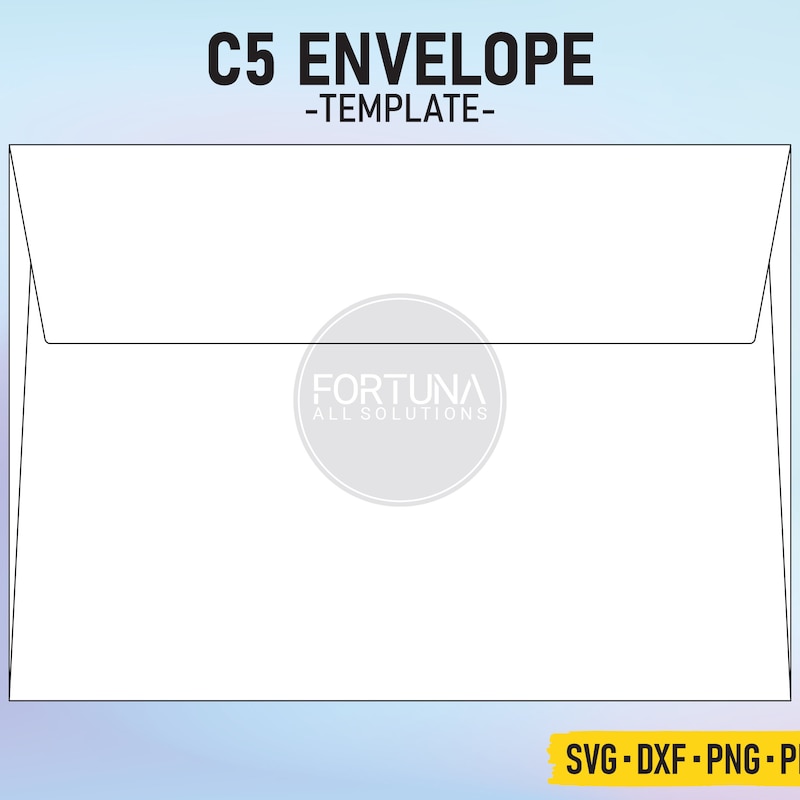 C5 Envelope Pattern - Etsy UK