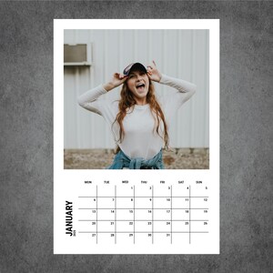 2025 Calendar Photo Collage Template Canva PDF | US Letter | A4 ...