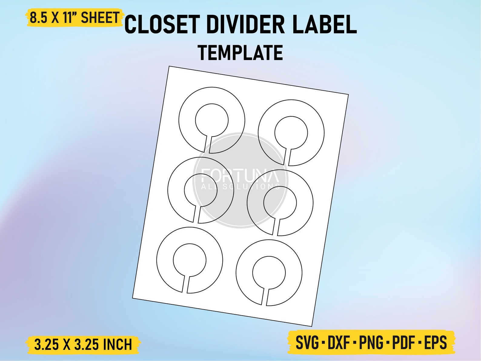 Closet Divider Label Template SVG Cut File Vector Cricut Png - Etsy UK