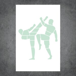 Martial Arts Fight Photo Collage Template Canva PDF | Memorial Collage ...