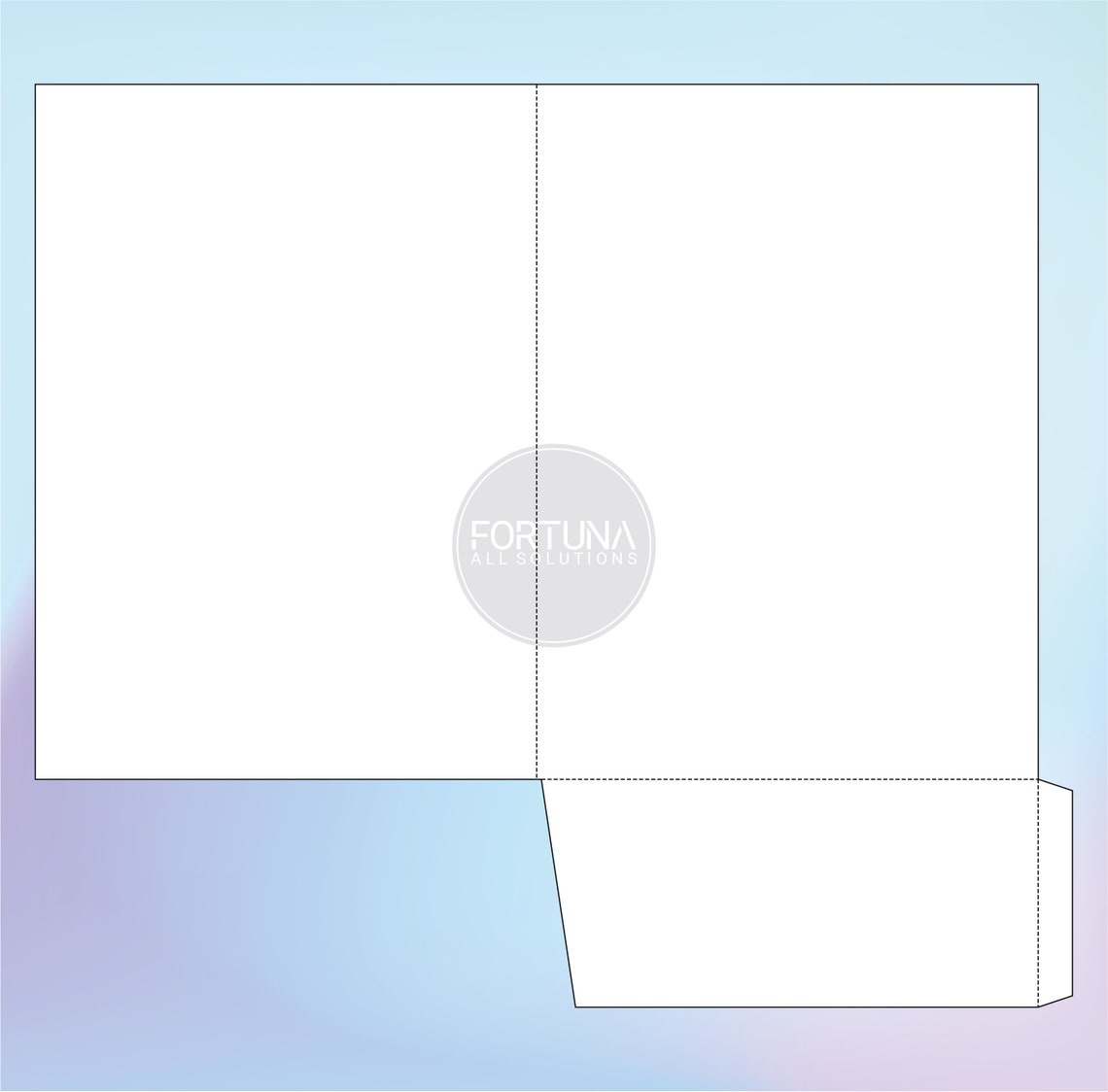 A4 Folder Template SVG Cut File Vector Cricut Png Dxf Eps - Etsy