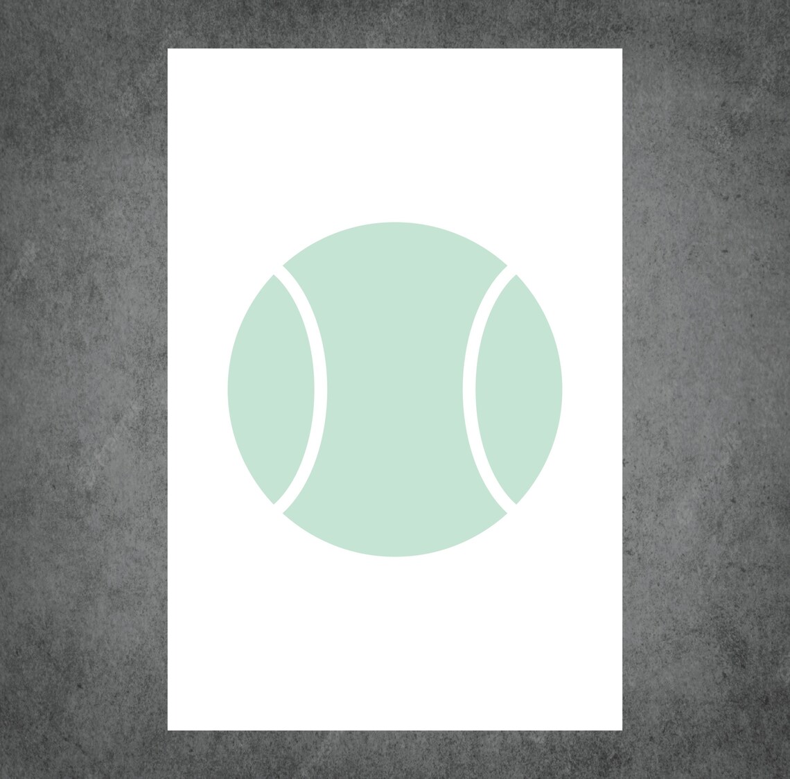 Tennis Ball Sport Photo Collage Template Canva Memorial - Etsy