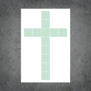 Christian Cross Photo Collage Template Canva PDF | Memorial Collage ...