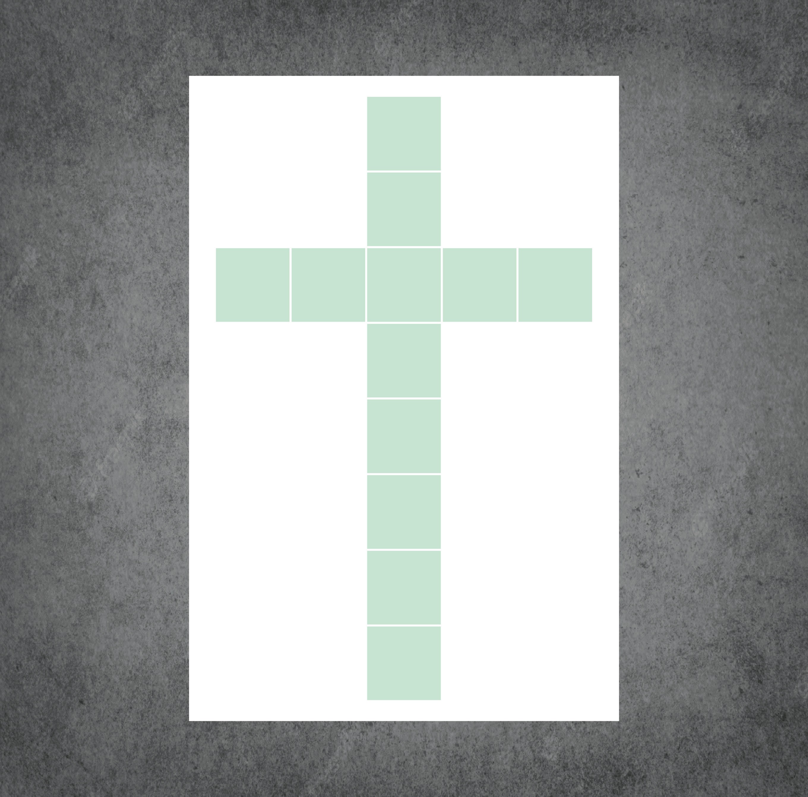 Christian Cross Photo Collage Template Canva PDF | Memorial Collage ...