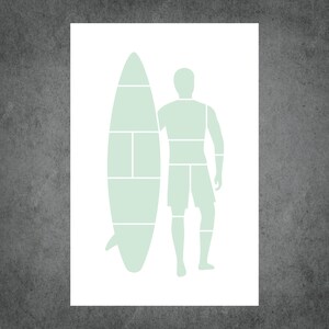 Surfer Surfing Sport Photo Collage Template Canva PDF | Memorial ...