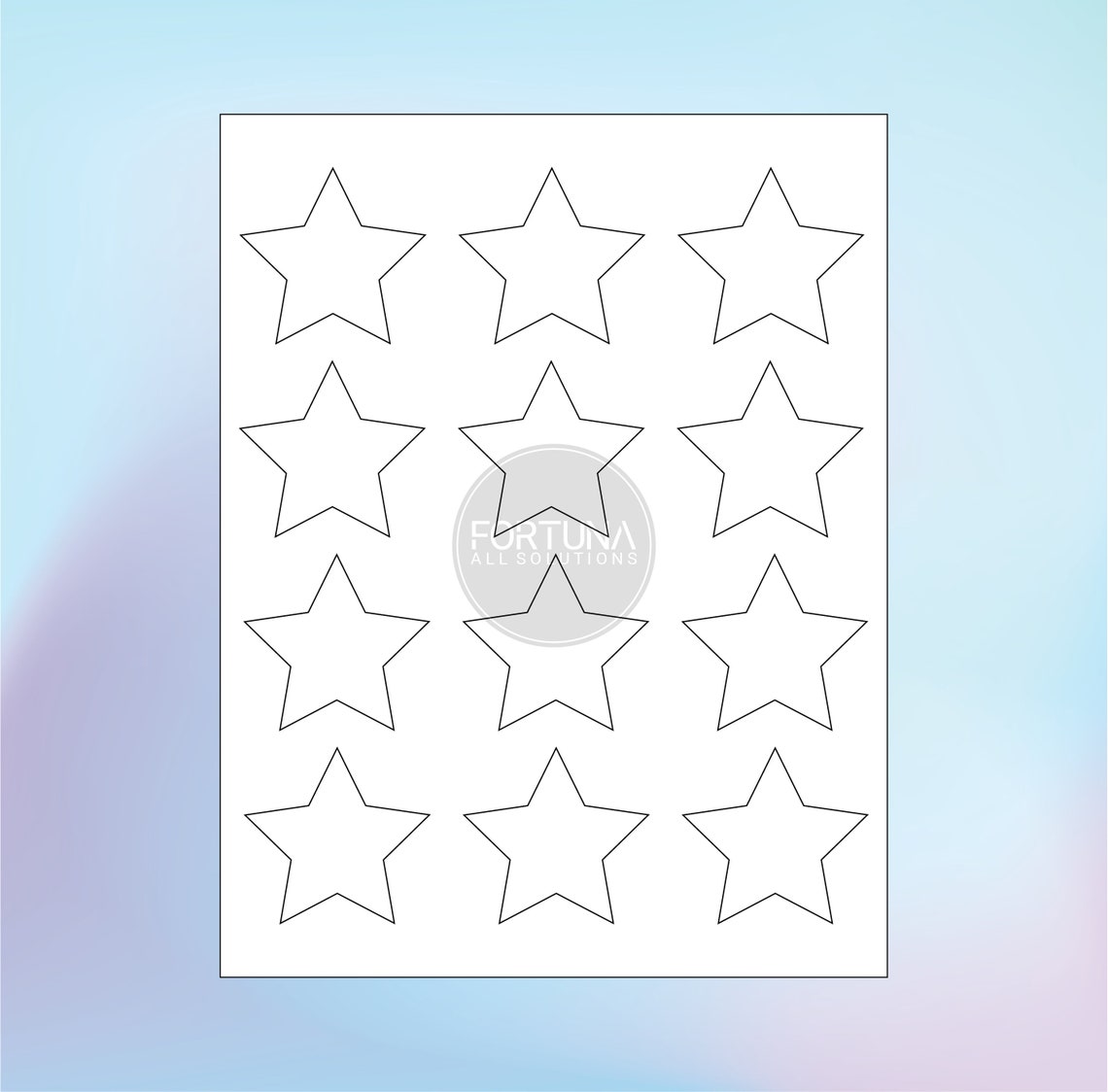 Star Label Template SVG Cut File Vector Cricut Png Dxf Eps PDF - Etsy