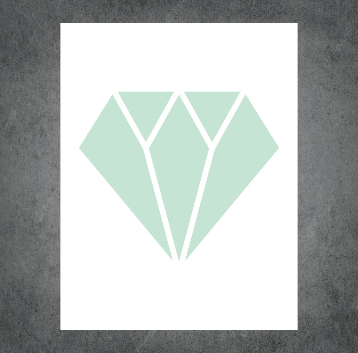 Diamond Photo Collage PDF Template 8.5x11 Inch | Canva - Etsy