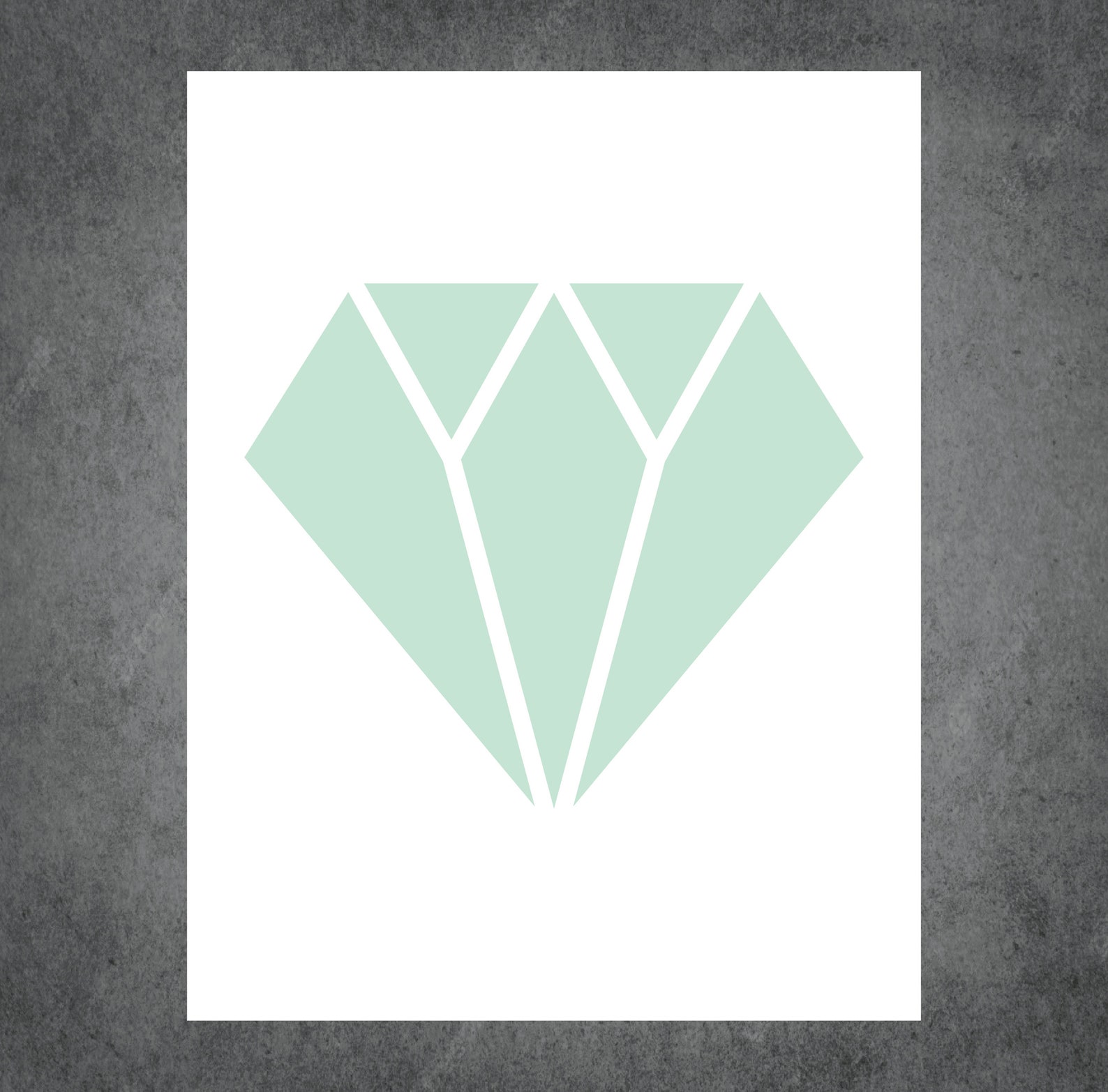 Diamond Photo Collage PDF Template 8.5x11 Inch | Canva - Etsy