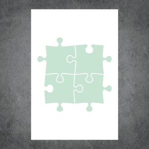 Jigsaw Puzzles Photo Collage Template Canva PDF | Memorial Collage 8x12 ...