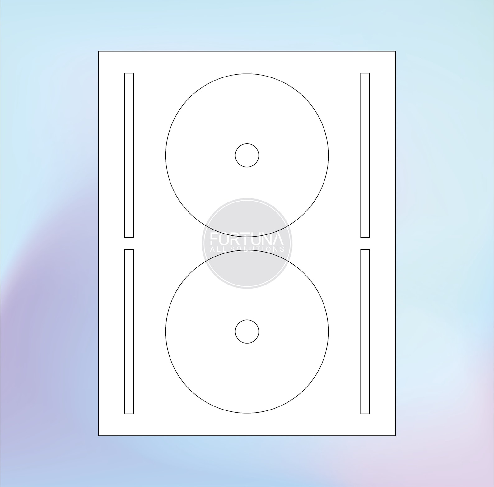 Full Face CD DVD Disc Blu-ray Label Template SVG Cut File Vector Cricut ...