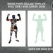 Boxing Sport Photo Collage Template Canva PDF | Memorial Collage 8x12 ...