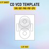 Audio Cassette Tape Label Template SVG Cut File Vector Cricut Png Dxf ...