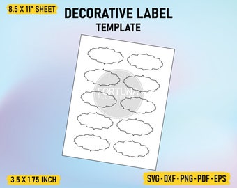 Audio Cassette Tape Label Template SVG Cut File Vector Cricut Png Dxf ...