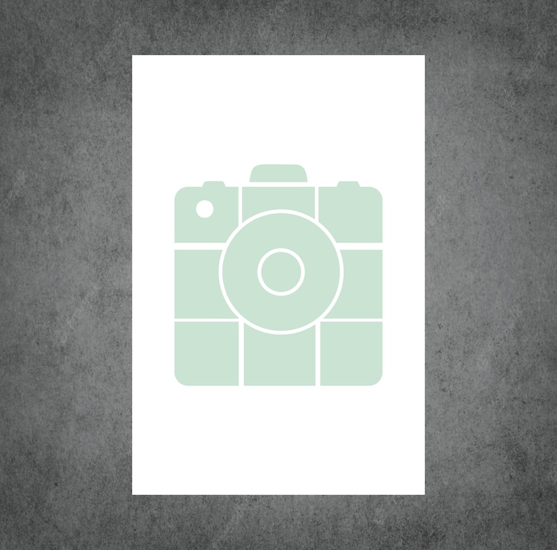 Camera Photography Photo Collage Template Canva PDF Memorial - Etsy