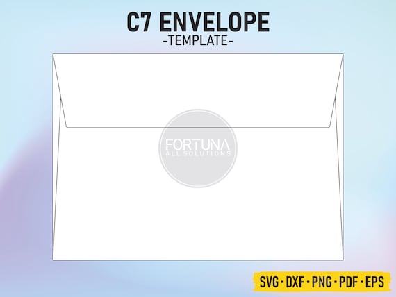 C7 Envelope Template SVG Cut File Vector Cricut Png Dxf Eps | Etsy Canada