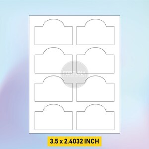 Decorative Arched Label Template SVG Cut File Vector Cricut Eps Png Dxf ...