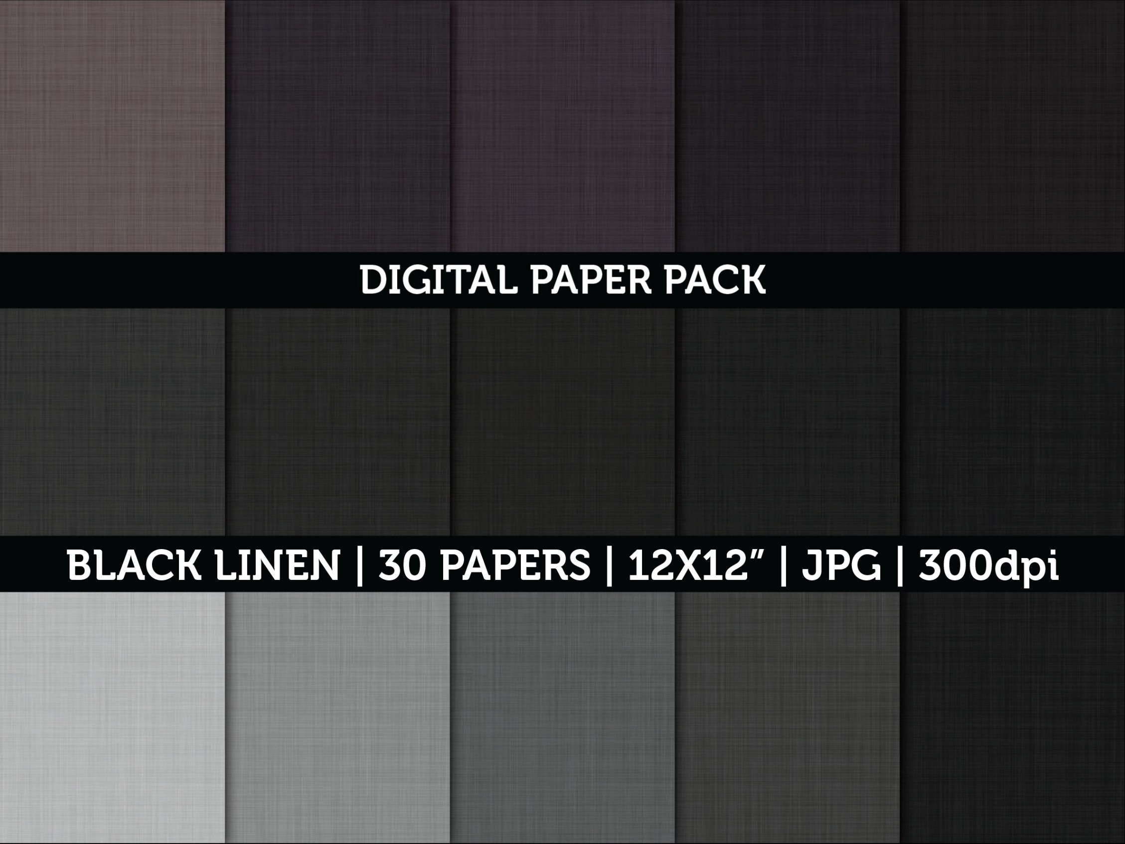 30 Black Digital Paper Texture Scrapbooking High Quality JPG 300 Dpi ...