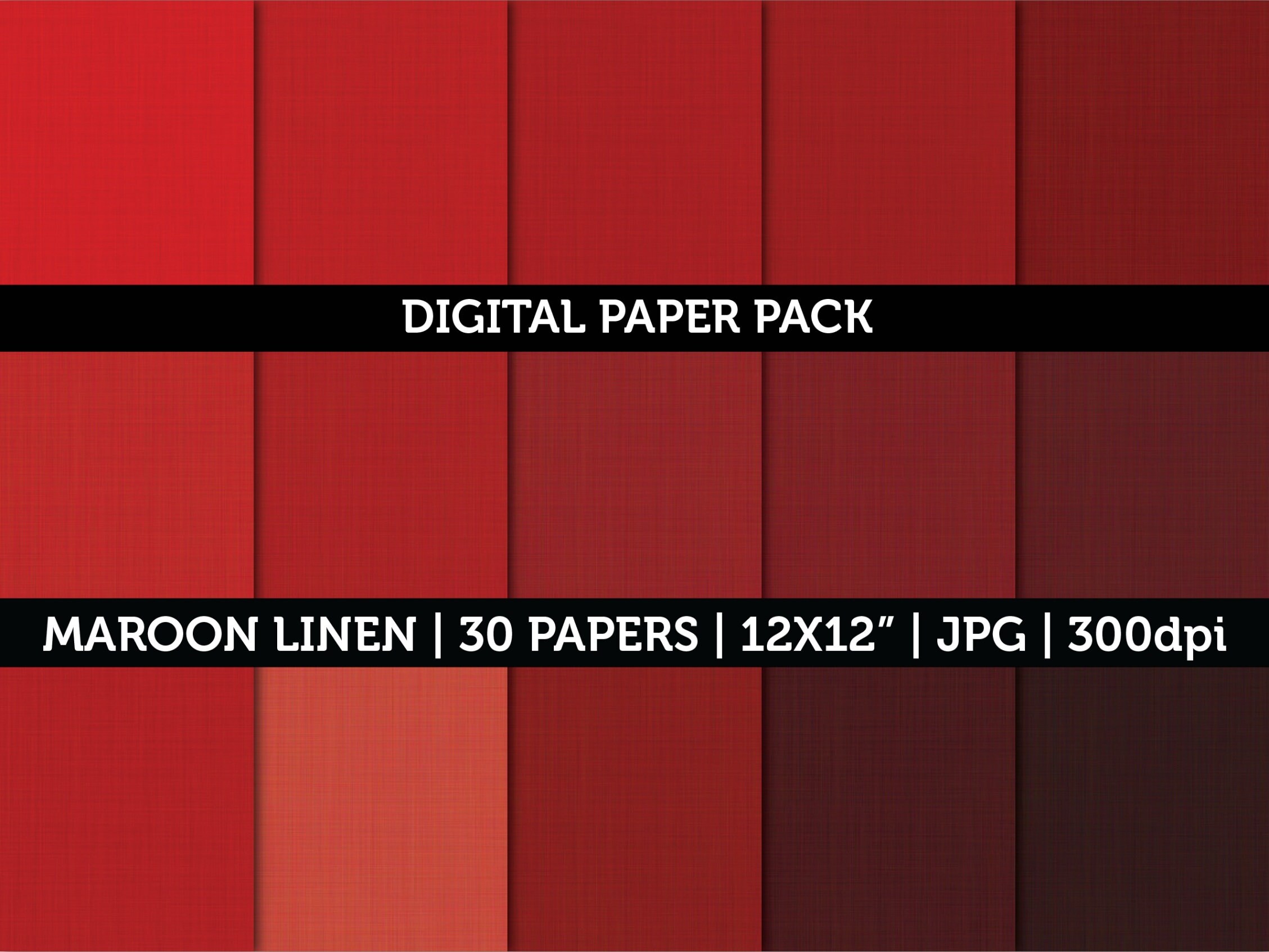 30 Maroon Burgundy Linen Digital Paper Texture Scrapbooking High ...