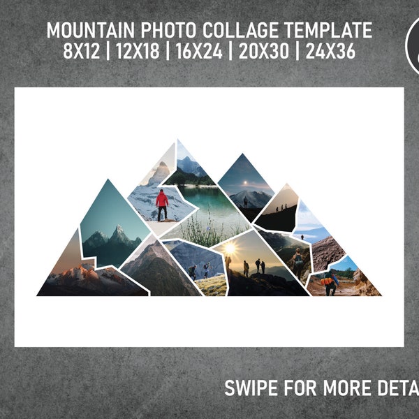 Mountain Collage Photo Frame - Etsy