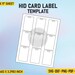 2.0483 X 3.2983 Inch HID Card Labels Template SVG Cut File Vector ...
