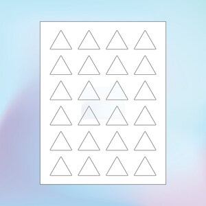 1.5 X 1.299 Inch Triangle Label Template SVG Cut File Vector Cricut Png ...