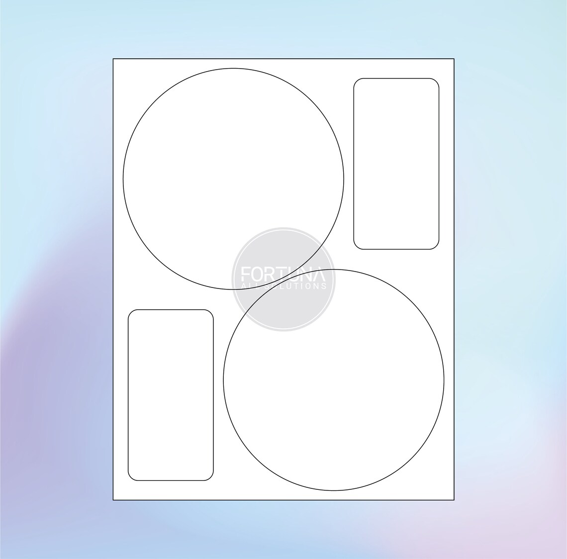 Round Circle Label 5 Inch 5.25 Inch 5.5 Inch 5.75 Inch - Etsy