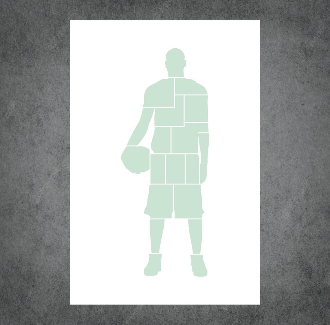 Basketball Sport Photo Collage Template Canva Memorial - Etsy