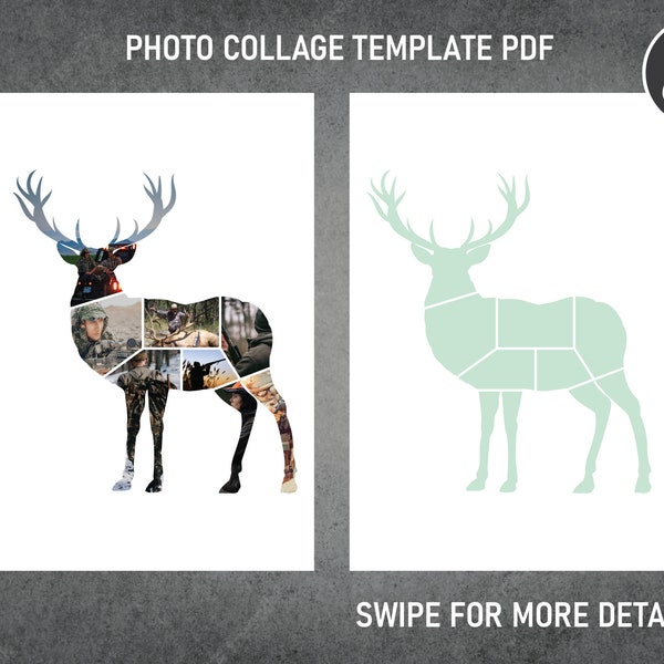 Deer Photo Collage - Etsy