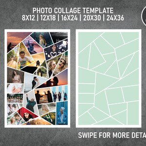 Photo Collage Template for 26 Photos | Memorial Collage | Funeral ...