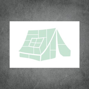 Camping Camp Tent Photo Collage Template Canva PDF | Memorial Collage ...