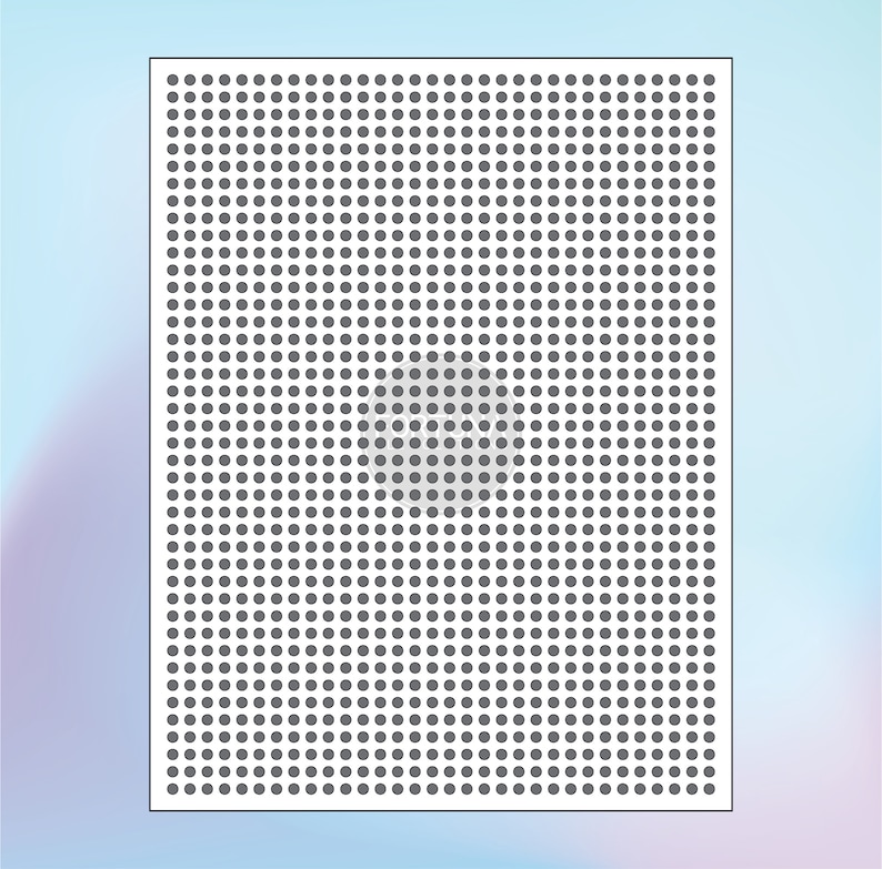 Circle Label Template 4MM | 5MM | 6MM | 8MM | 10MM SVG Cut File Vector ...