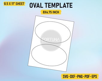 Large Oval Template - Etsy