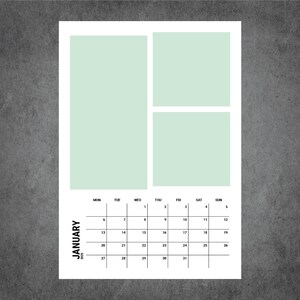 2025 Calendar Photo Collage Template Canva PDF | US Letter | A4 ...