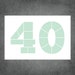 40th Birthday Number Photo Collage PDF / Pic Collage / Image Collage ...