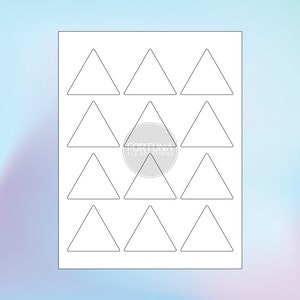 Triangle Labels Template SVG Cut File Vector Cricut Png Dxf Eps PDF - Etsy