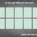 25 Image Collage / Pic Collage / Photo Collage Template PDF 8.5x11 Inch ...