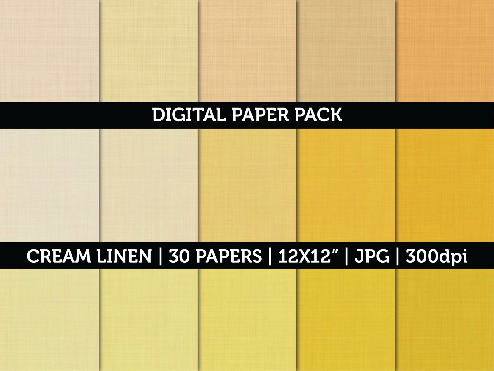 30 Cream Linen Digital Paper Texture Scrapbooking High Quality - Etsy
