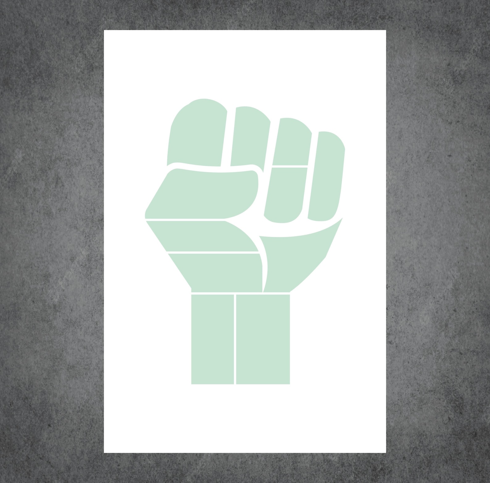 Hand Fight | Raised Fist Hand Photo Collage Template Canva PDF ...